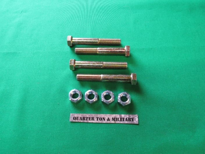Spring Eye Bolt Kit Late Style - Quarter Ton & Military